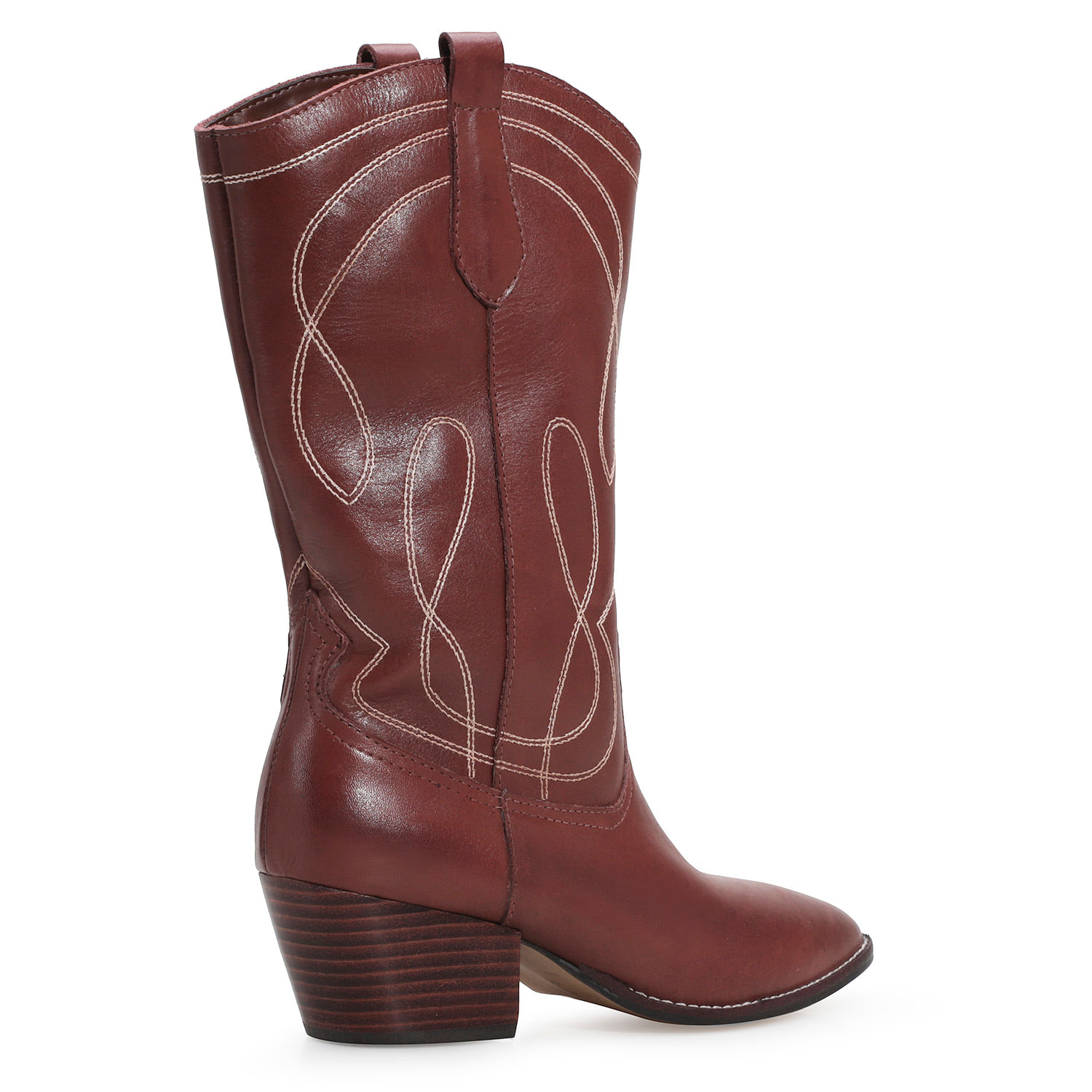 Bota Western - Couro Marrom
