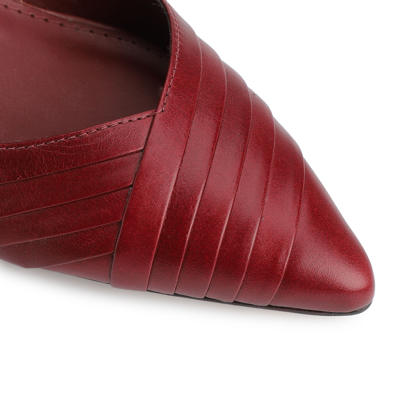 Scarpin - Couro Vinho